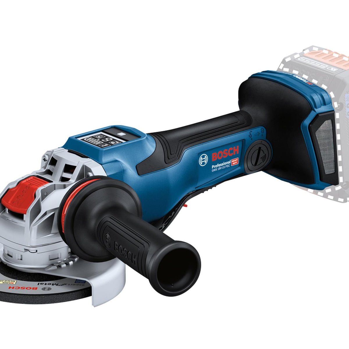 Bosch GWX 18V-15 PSC Professional BITURBO Angle Grinder 125mm 18V Bare ...