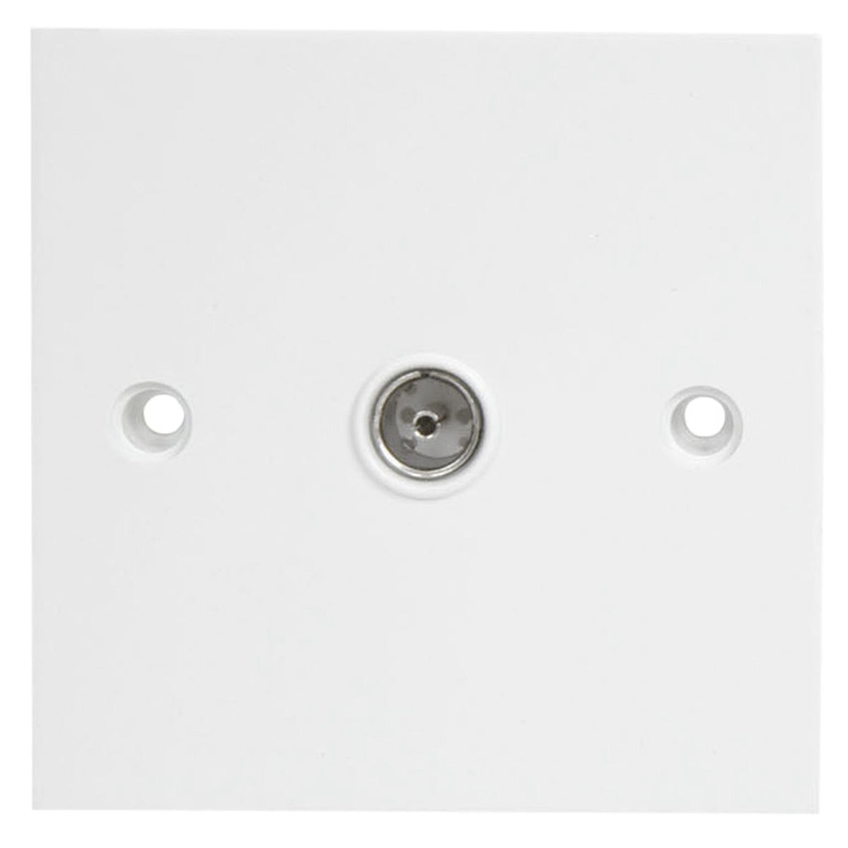 Dencon Single Flush Coax TV Socket White – Frasar Direct