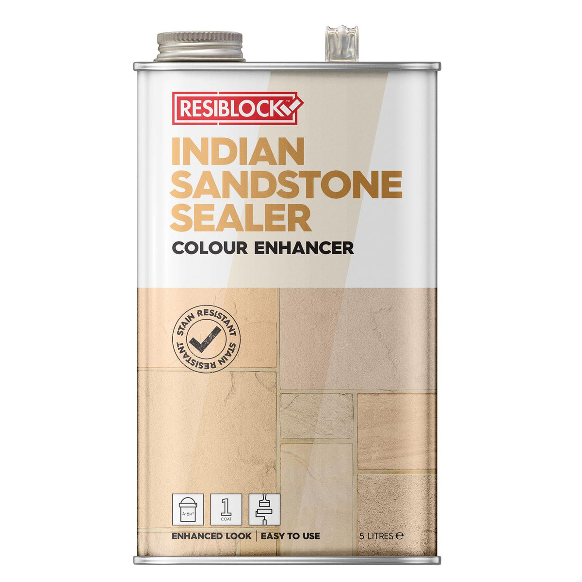 Everbuild Sika Resiblock Indian Sandstone Sealer Colour Enhancer 5 ...