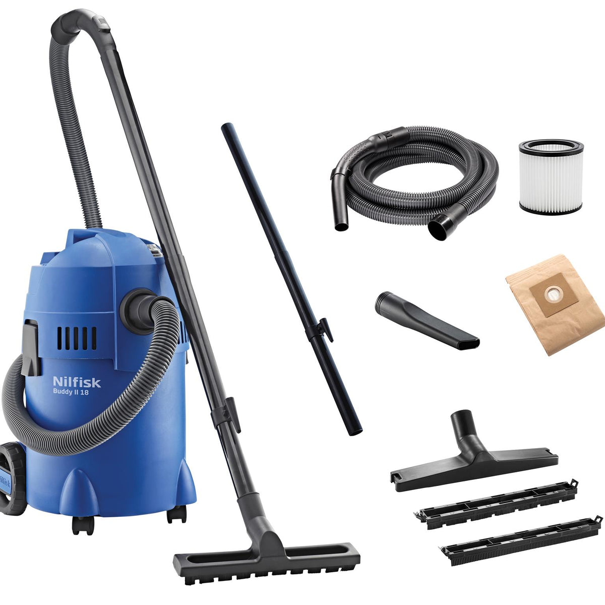 Nilfisk Alto (Kew) Buddy II Wet & Dry Vacuum & Blow Function 18 litre ...