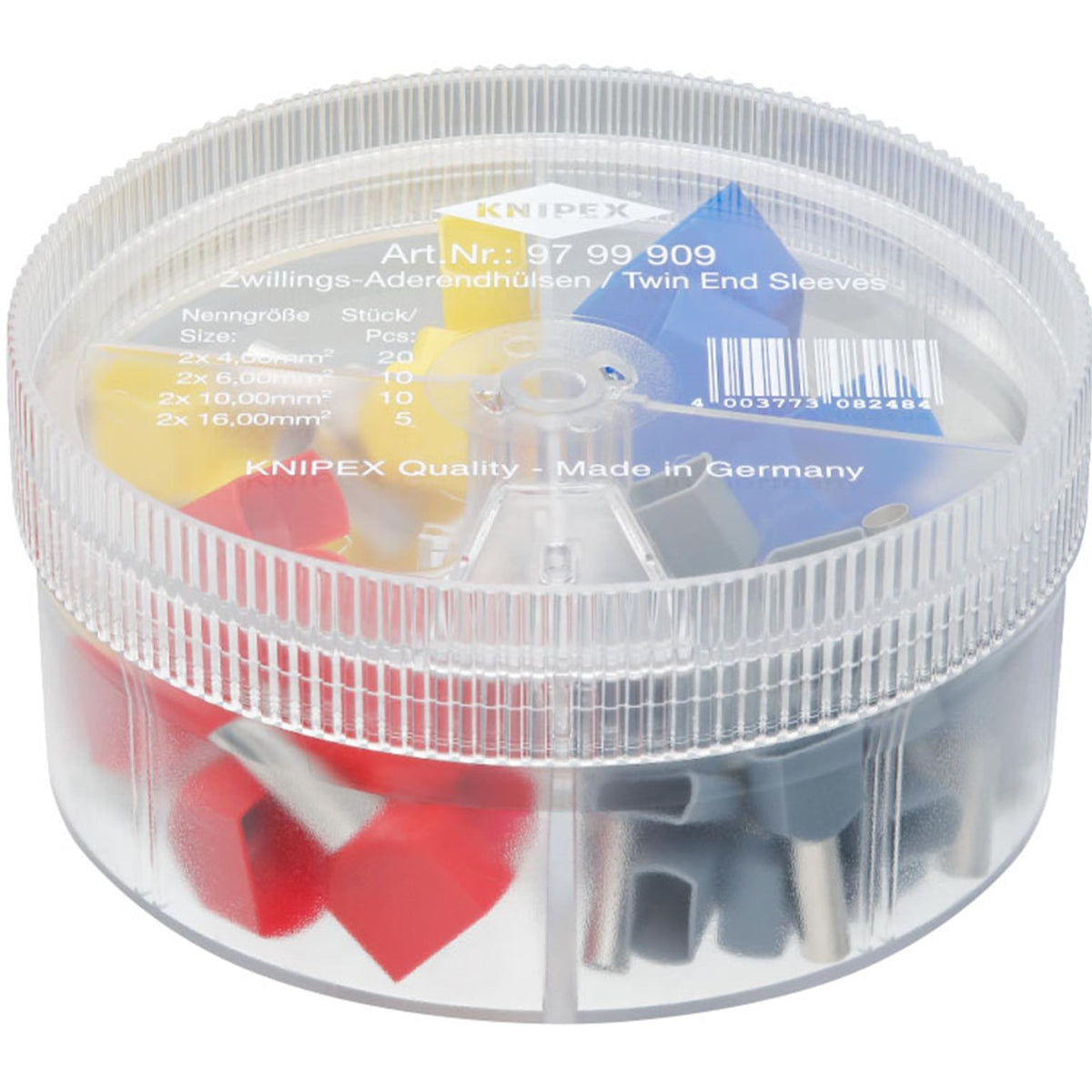 Knipex Insulated Twin Wire Ferrules Assortment Box, 45 Piece – Frasar ...