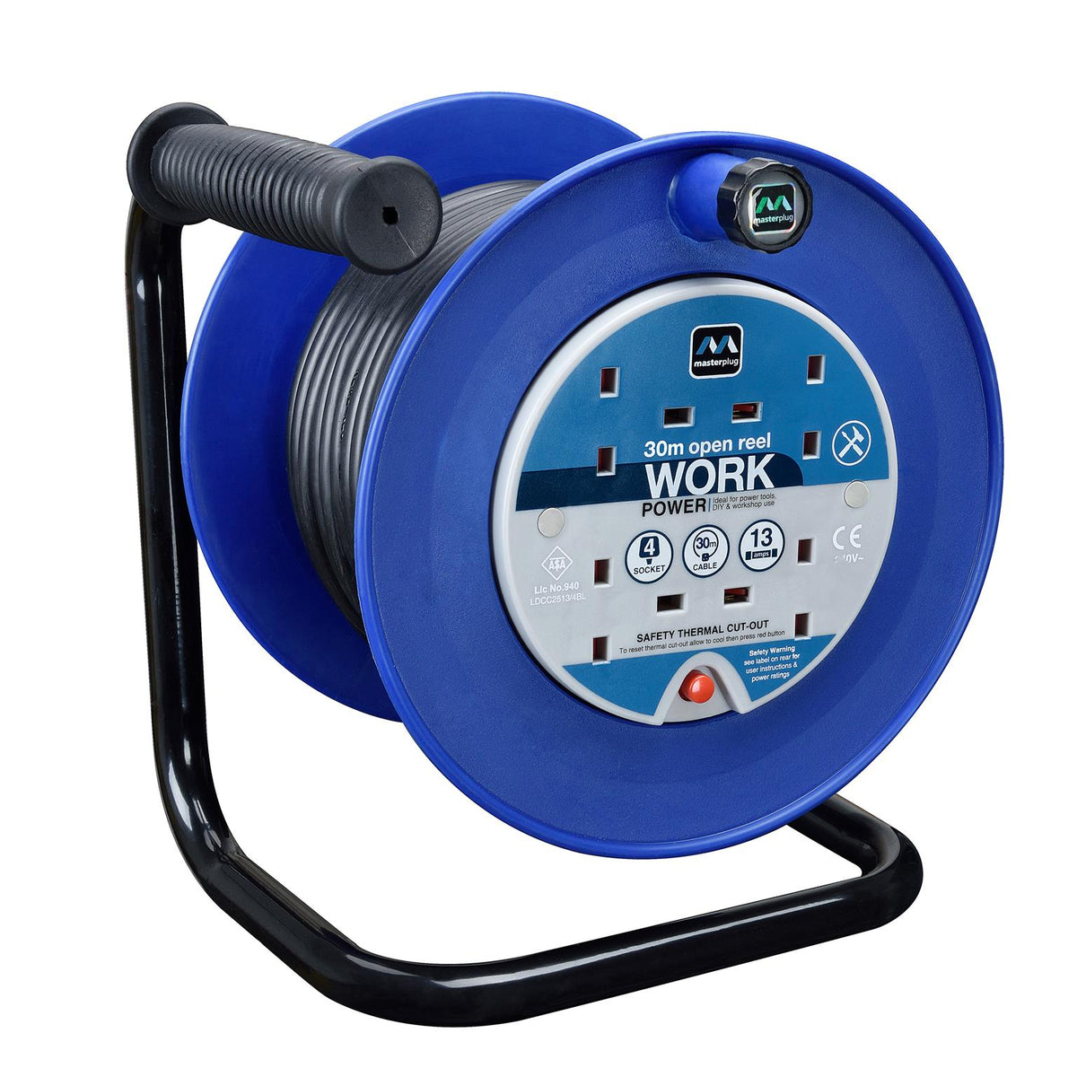 Masterplug Heavy-Duty Cable Reels 4 Socket – Frasar Direct
