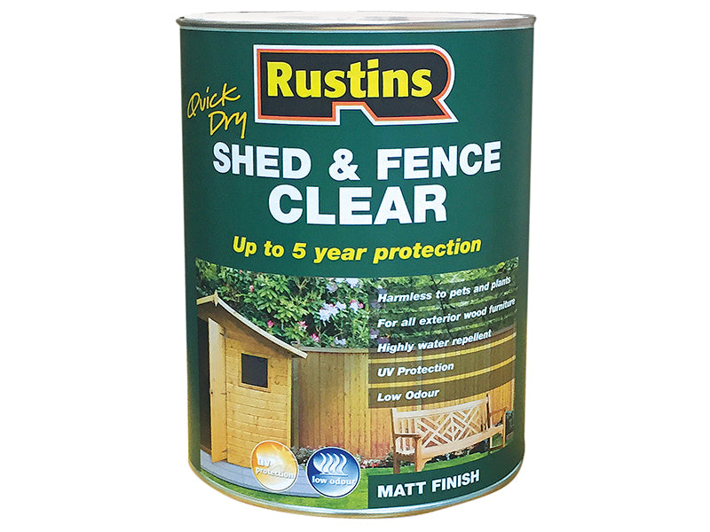 Rustins Quick Dry Shed and Fence Clear Protector – Frasar Direct
