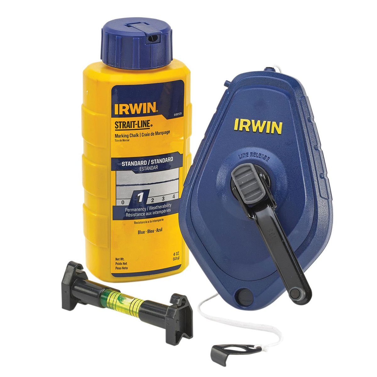 IRWIN® STRAIT-LINE® Chalk Line, Chalk & Level Set – Frasar Direct