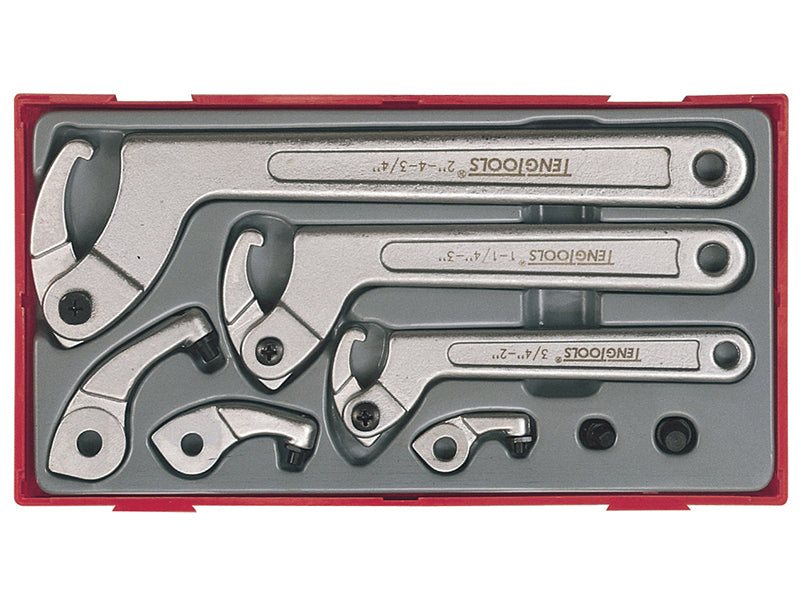 Teng TTHP08 Hook & Pin Wrench Set, 8 Piece – Frasar Direct