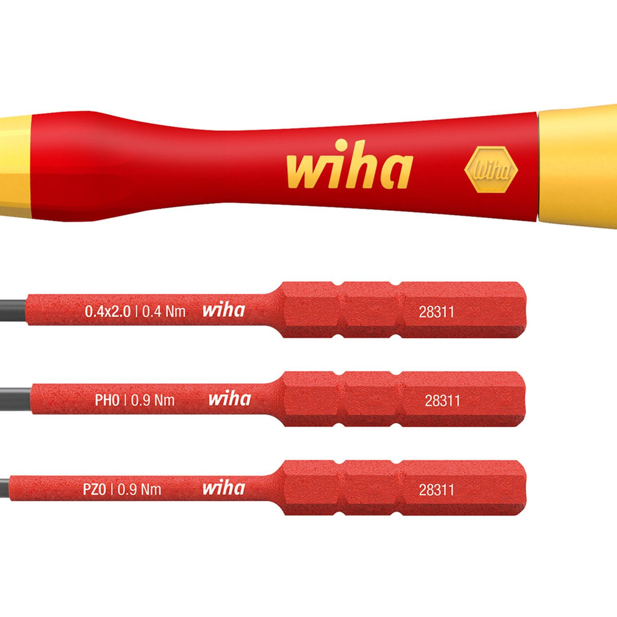 Wiha PicoFinish® slimVario® electric Fine Screwdriver Set, 4 Piece ...