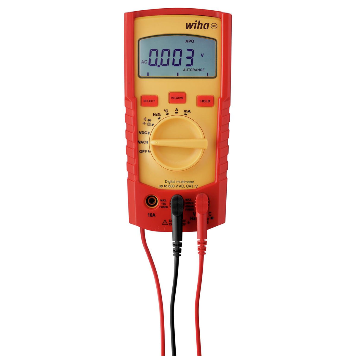 Wiha Digital Multimeter 600 V AC, CAT IV – Frasar Direct
